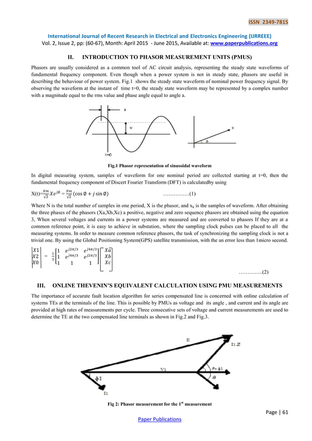 A Fault Detection and Classification Method for SC Transmission Line Using Phasor Measurement ...