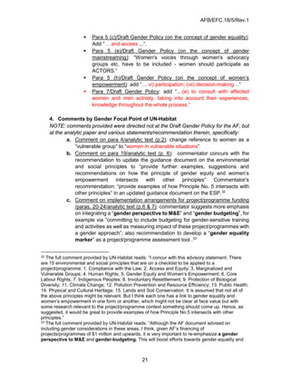 Proposals for Gender Policies and Action Plan of the Fund | PDF ...