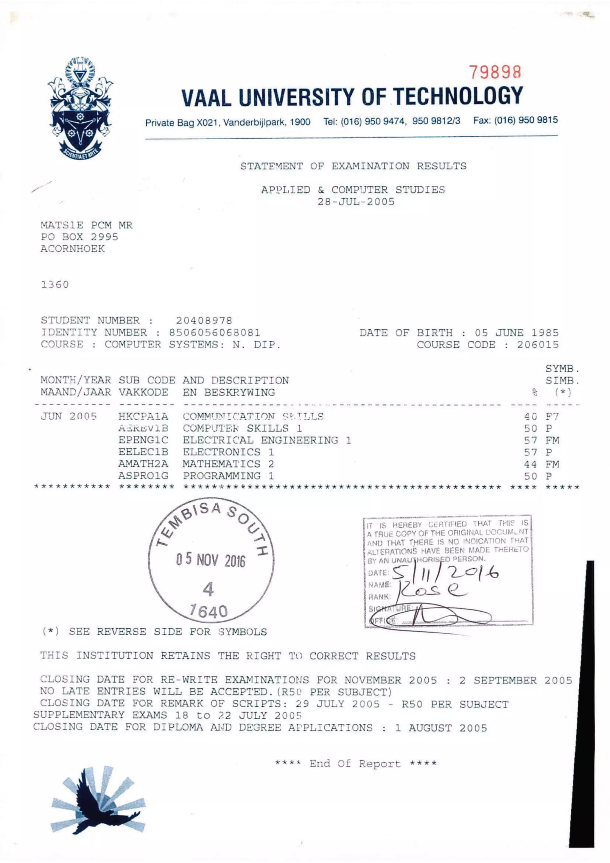 my qualification | PDF