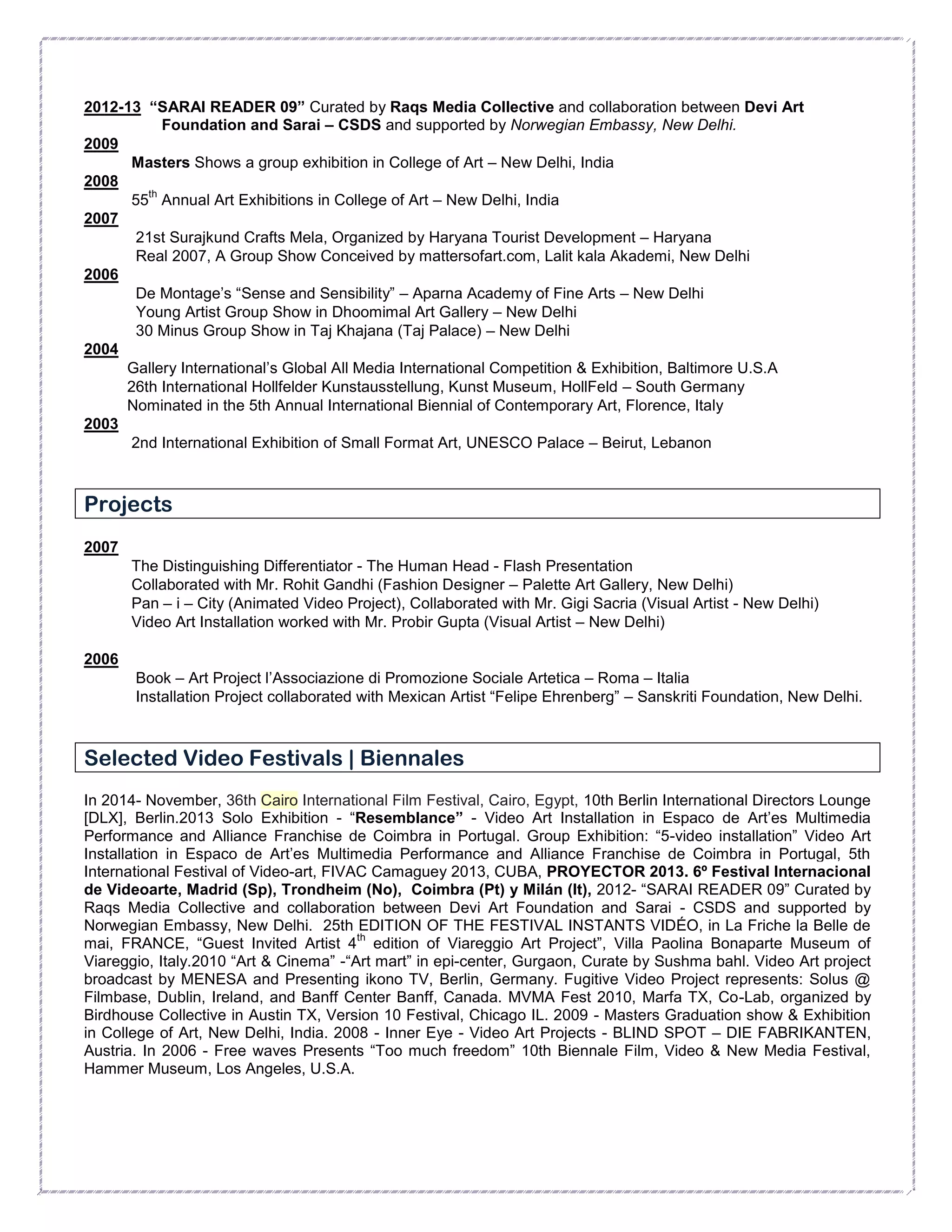 CV -2015 | PDF