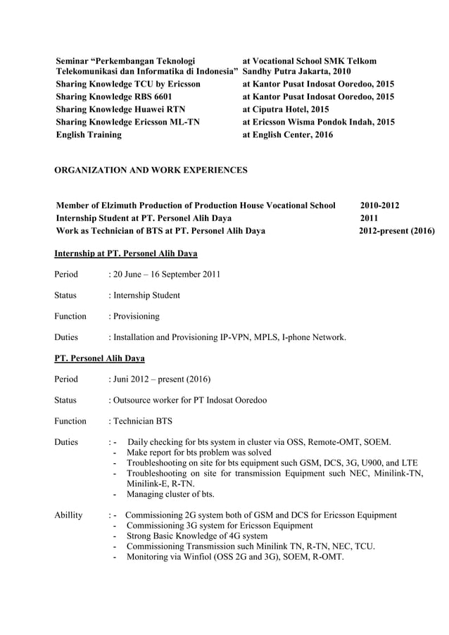 Curiculum Vitae - Didit Suryadi | PDF