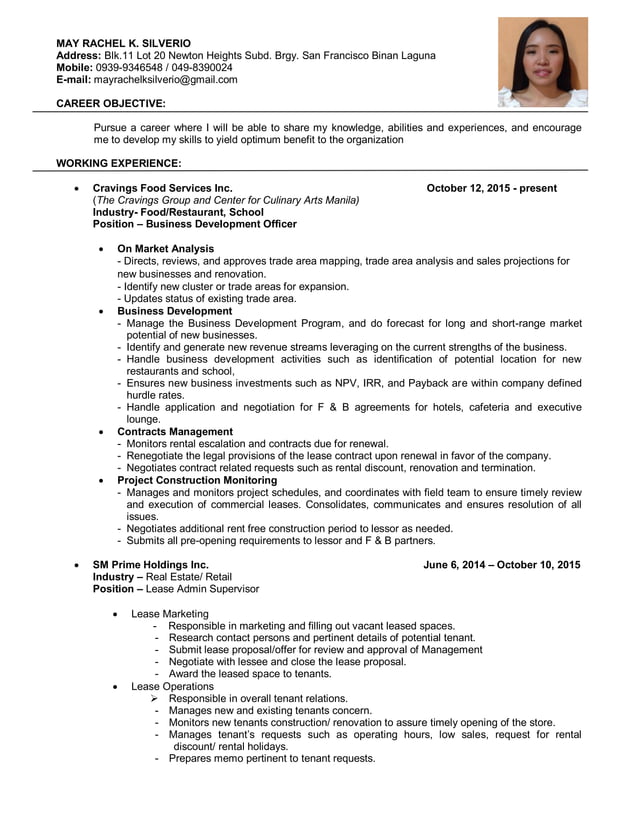 resume mayrachelsilverio | PDF