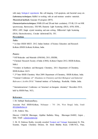 CURRICULUM VITAE-of Suman | DOCX | Chemistry | Science