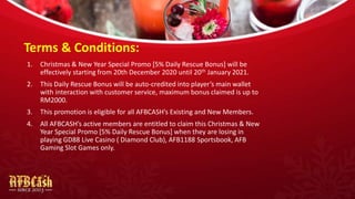 Afb cash christmas and new year promotion | PPTX