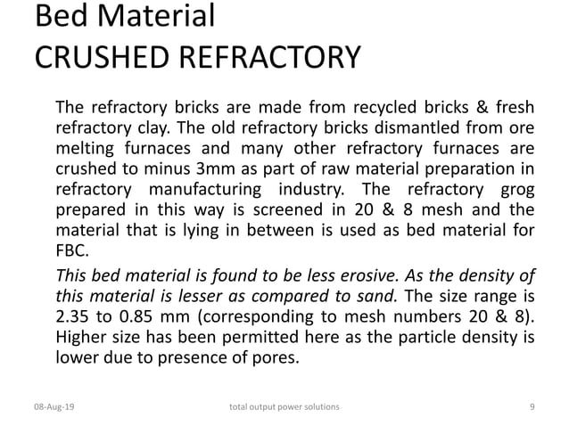 AFBC BOILERS PERFORMANCE IMPROVEMENT | PDF