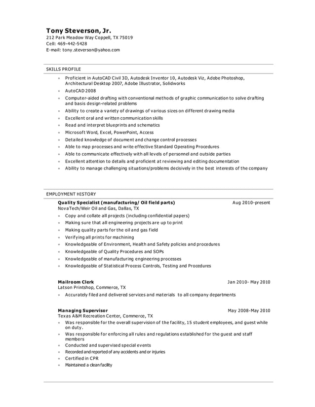 Tony Steverson updated resume (2) | DOCX | Desktop Publishing | Computer Software and Applications