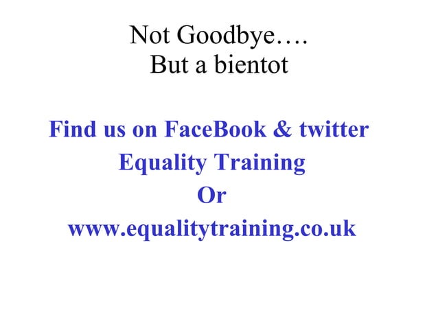 Disability Equality - single strand. | PPT | Free Download