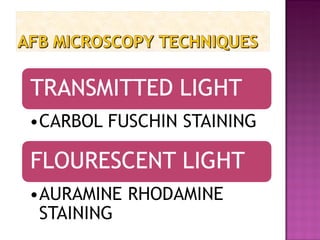 Afb microscopy and quality assurance copy | PPT