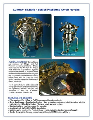 Aurora Filter Brochure 2011 | PDF