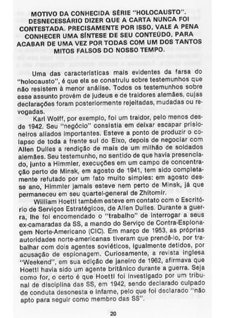 A fábula do holocausto Arthur R. Butz | PPT