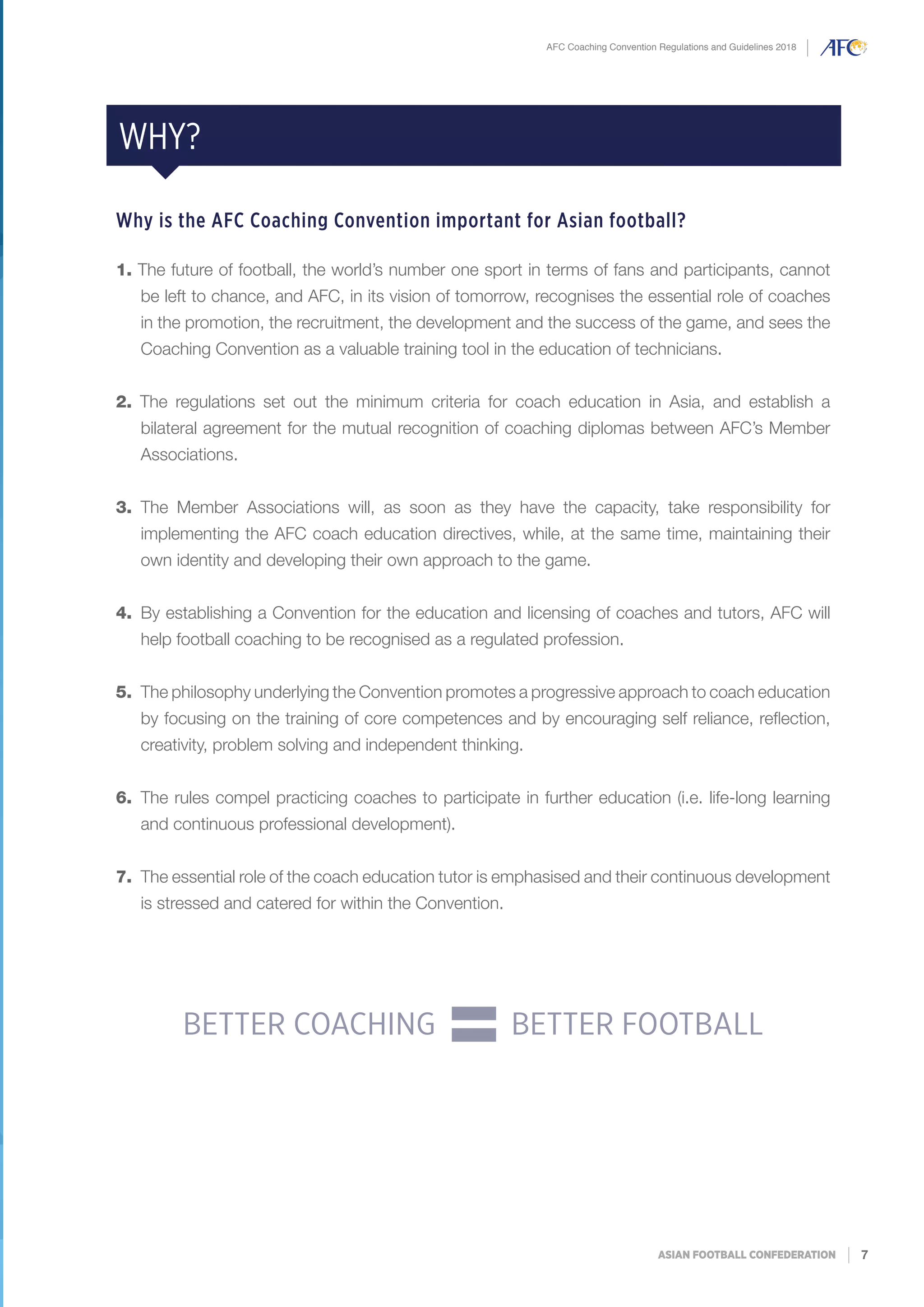 Afc coaching-convention-regulations-and-guidelines-2018-x3719 | PDF