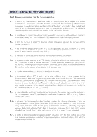 Afc coaching-convention-regulations-and-guidelines-2018-x3719 | PDF