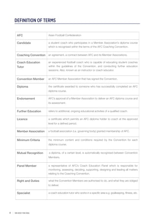 Afc coaching-convention-regulations-and-guidelines-2018-x3719 | PDF