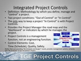 TGE Project Controls | PPT