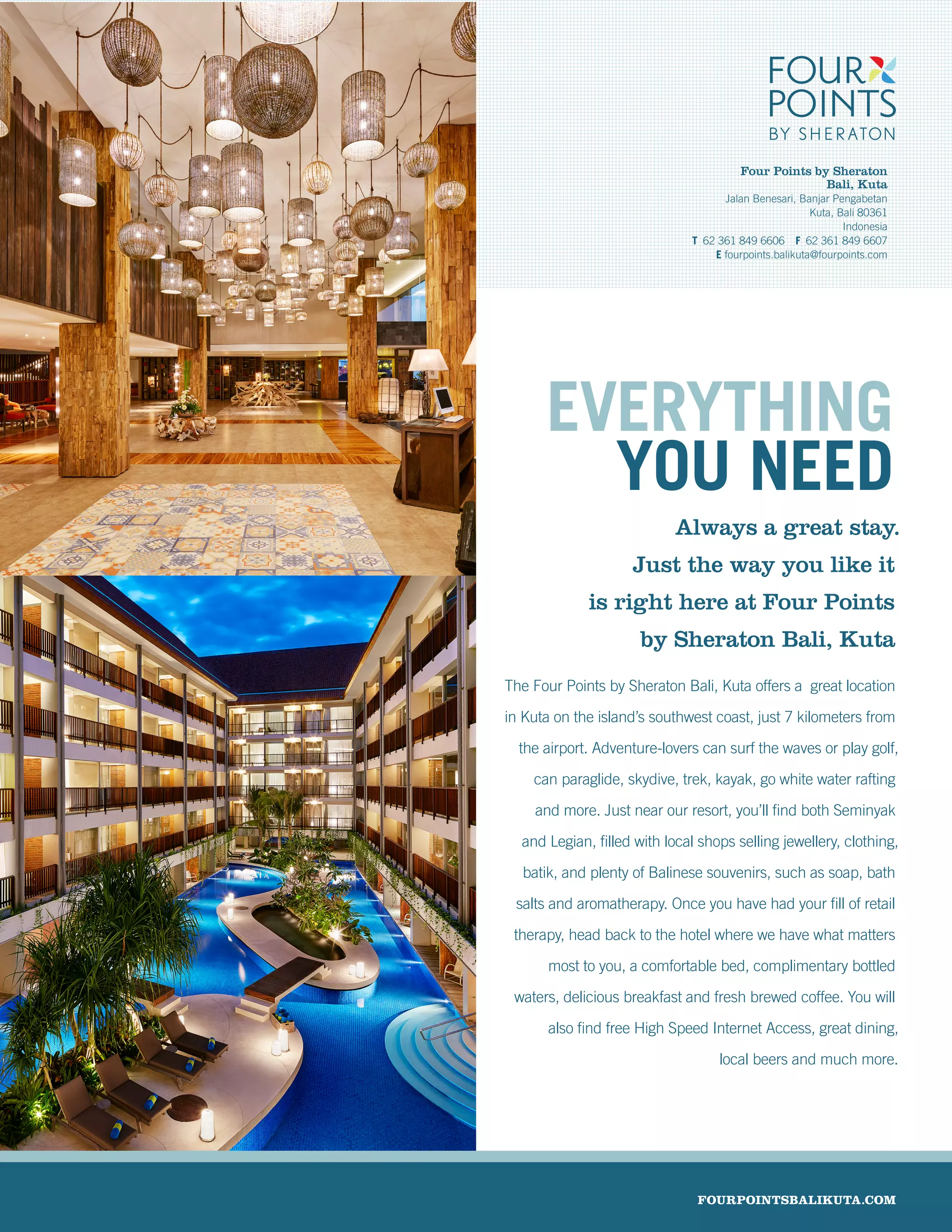 Four Points Bali_Fact Sheet | PDF
