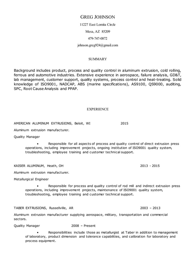 Greg Johnson Resume | DOCX