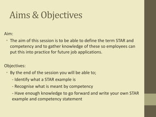 STAR competencies | PPTX