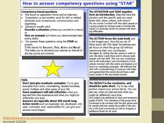 STAR competencies | PPTX