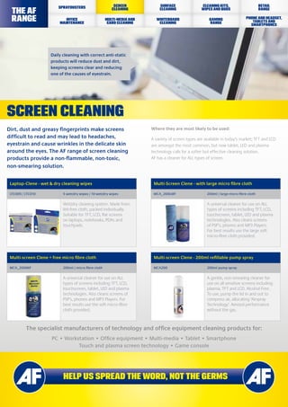 AF International Catalogue Product Sheets | PDF