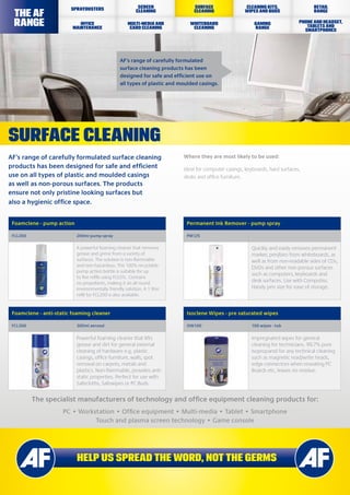 AF International Catalogue Product Sheets | PDF