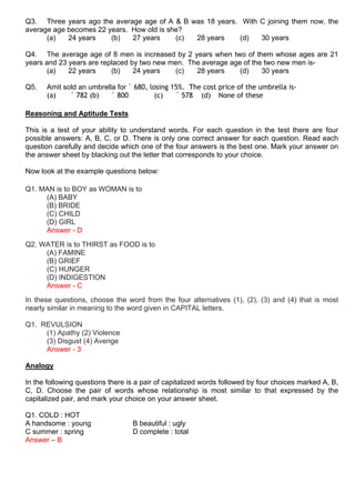 Afcat sample question paper | PDF