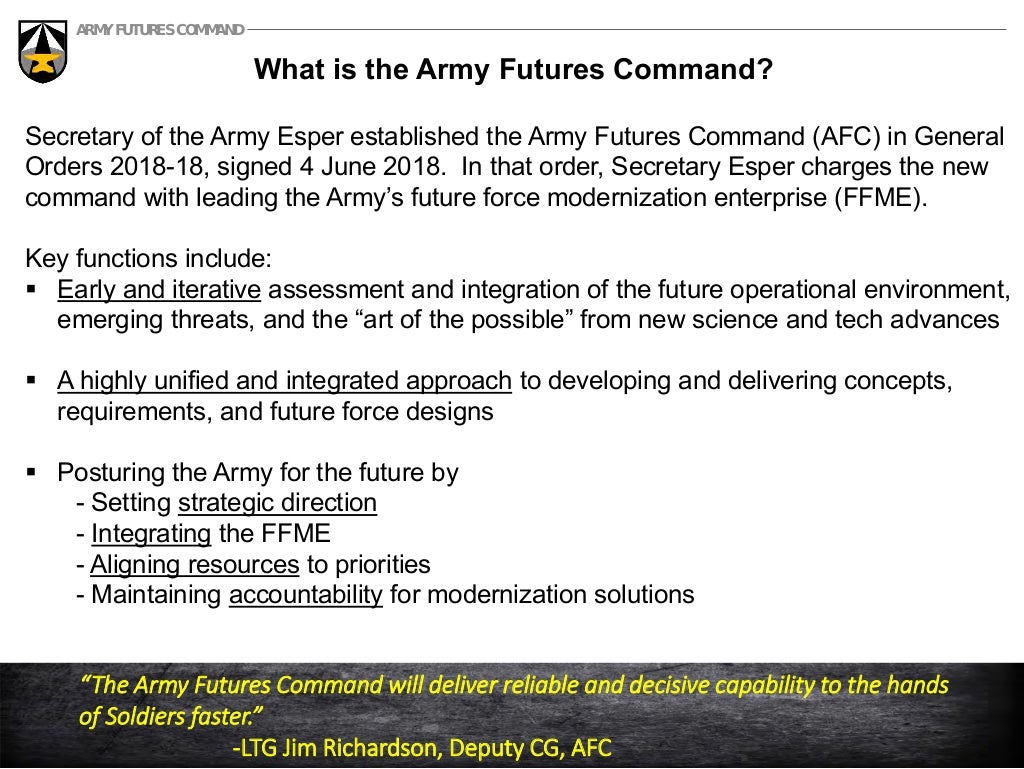 Army Futures Command