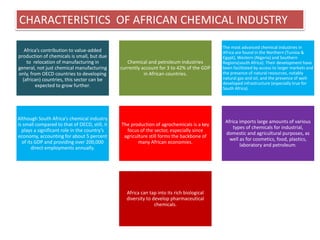 Presentation on chemical industry in Africa | PPTX