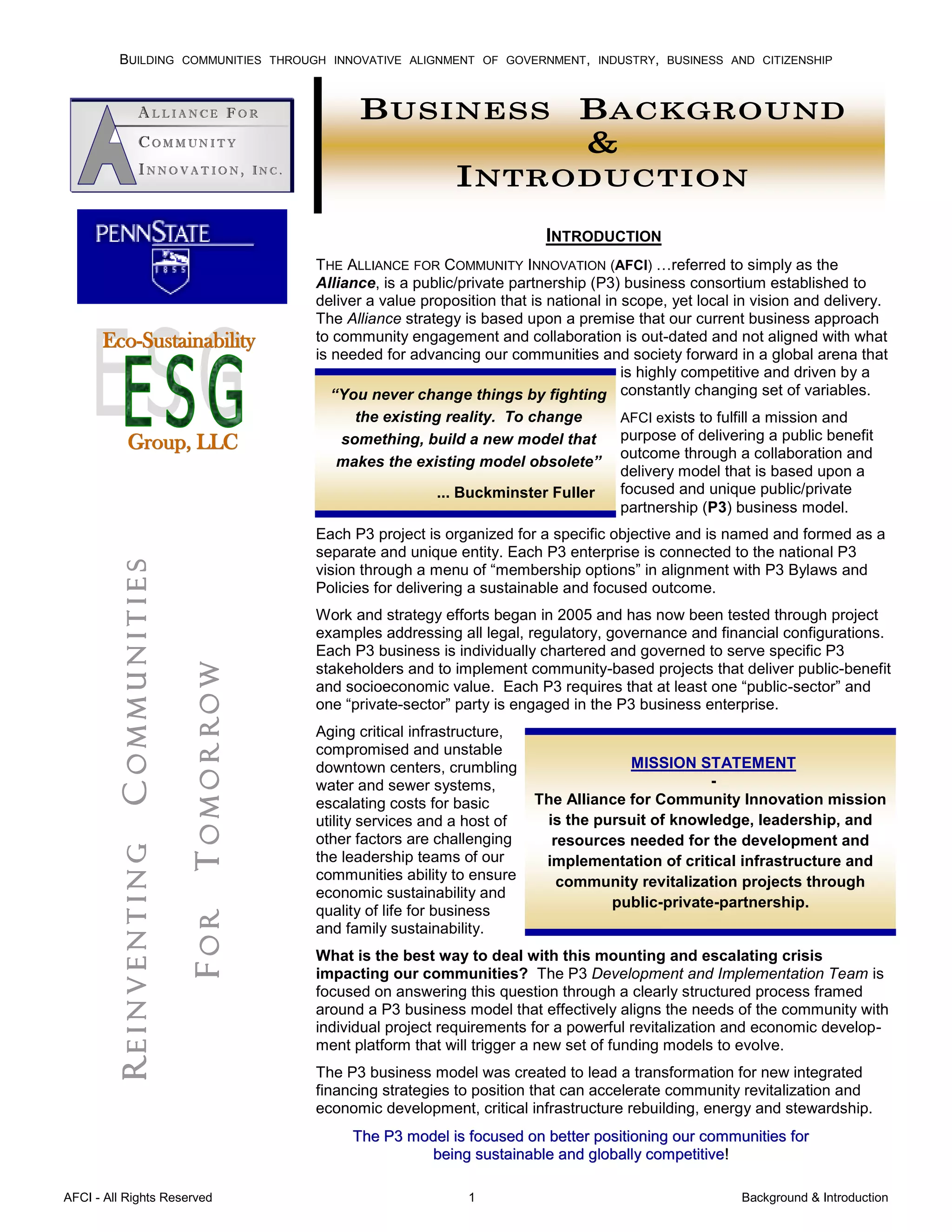 AFCI Brochure Q4 11 | PDF