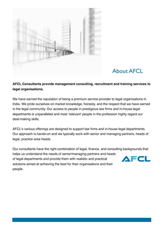 Afcl Brochure | PDF