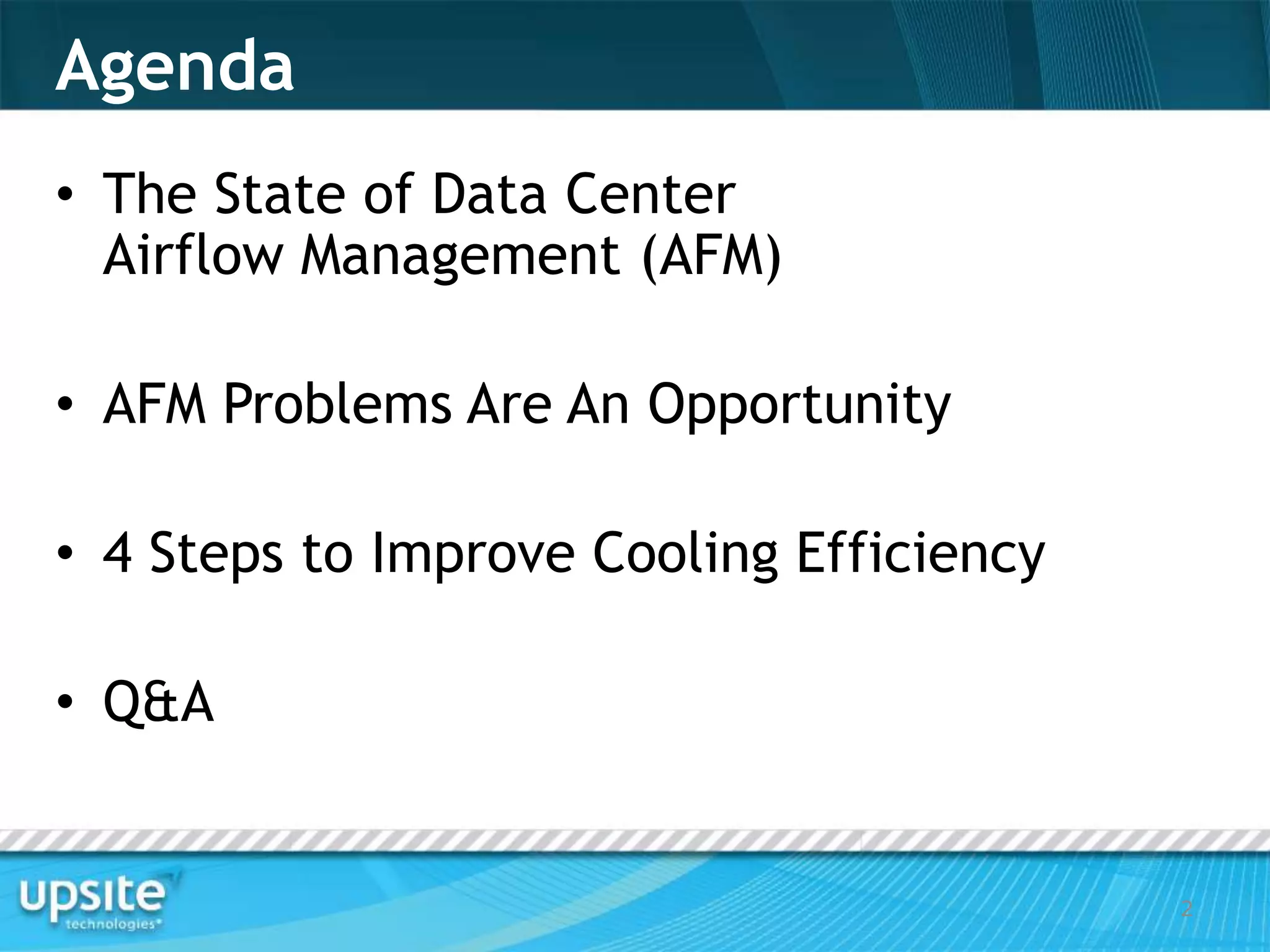 Gaining Data Center Cooling Efficiency Through Airflow Management | PPTX