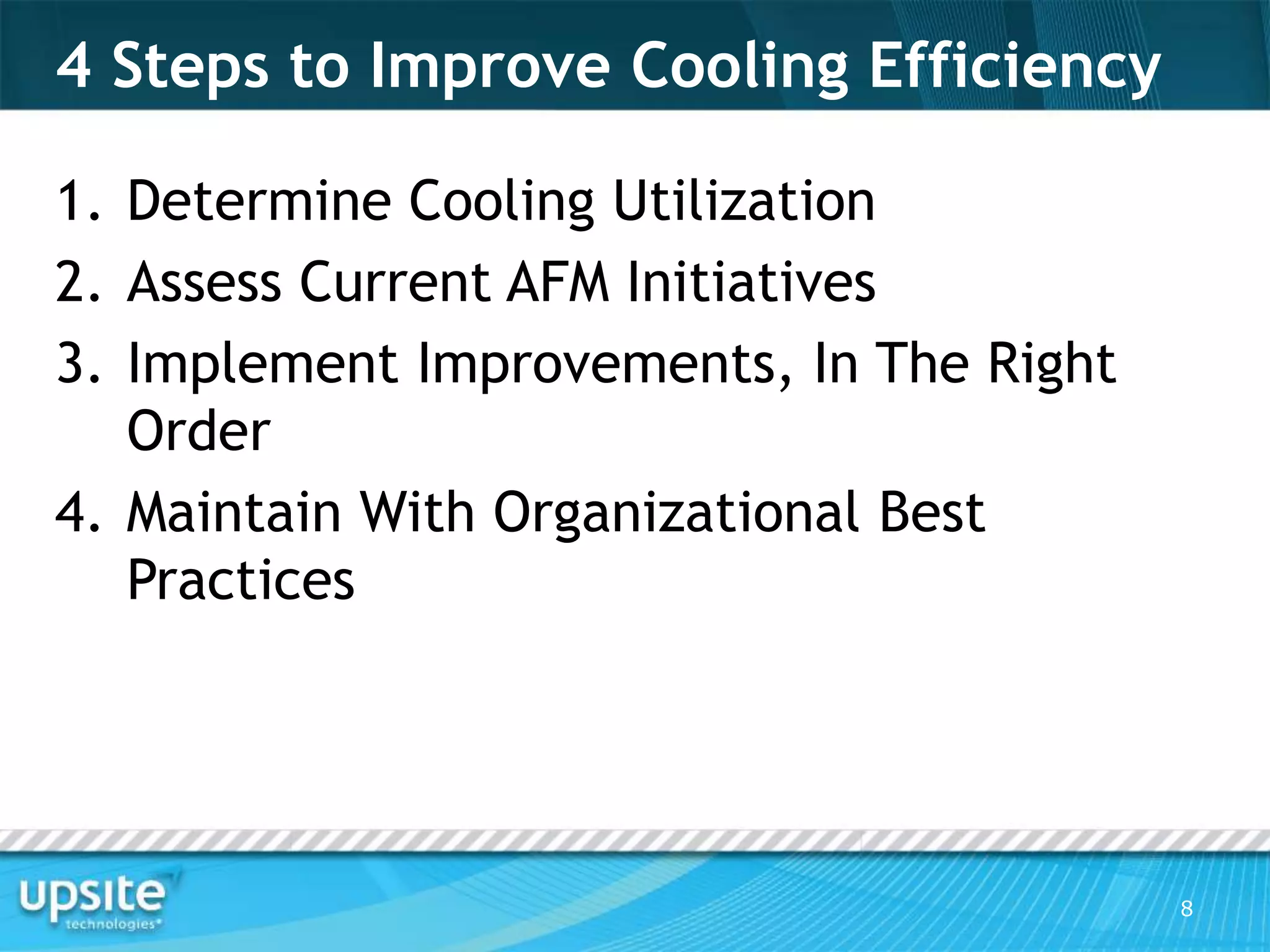 Gaining Data Center Cooling Efficiency Through Airflow Management | PPTX