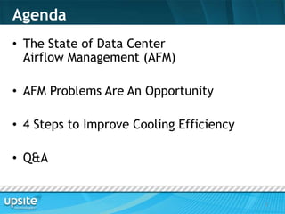 Gaining Data Center Cooling Efficiency Through Airflow Management | PPTX