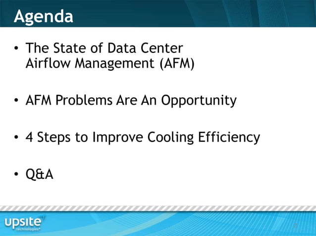 Gaining Data Center Cooling Efficiency Through Airflow Management | PPT
