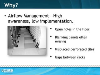 Gaining Data Center Cooling Efficiency Through Airflow Management | PPTX