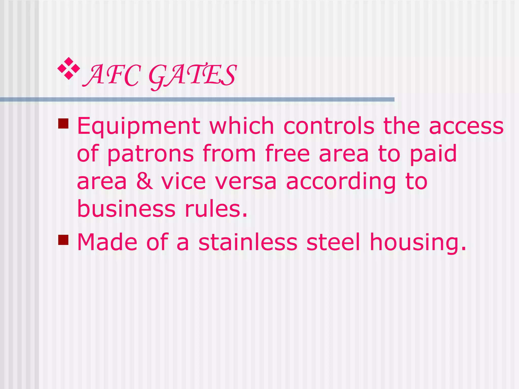 Afc system overview | PPS