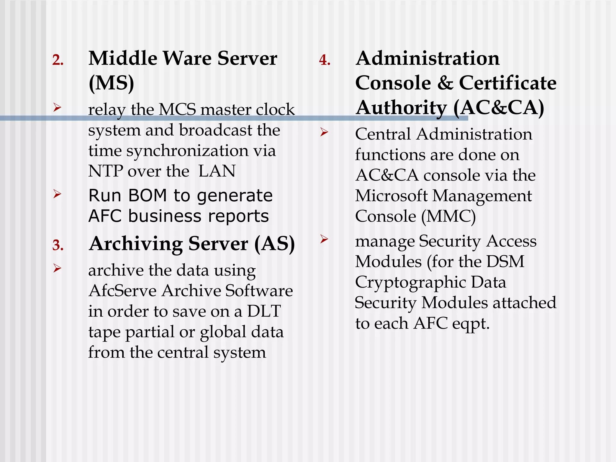 Afc system overview | PPS
