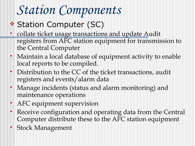 Afc system overview | PPS | Computer Networking | Computing