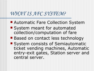 Afc system overview | PPS