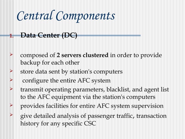 Afc system overview | PPS | Computer Networking | Computing