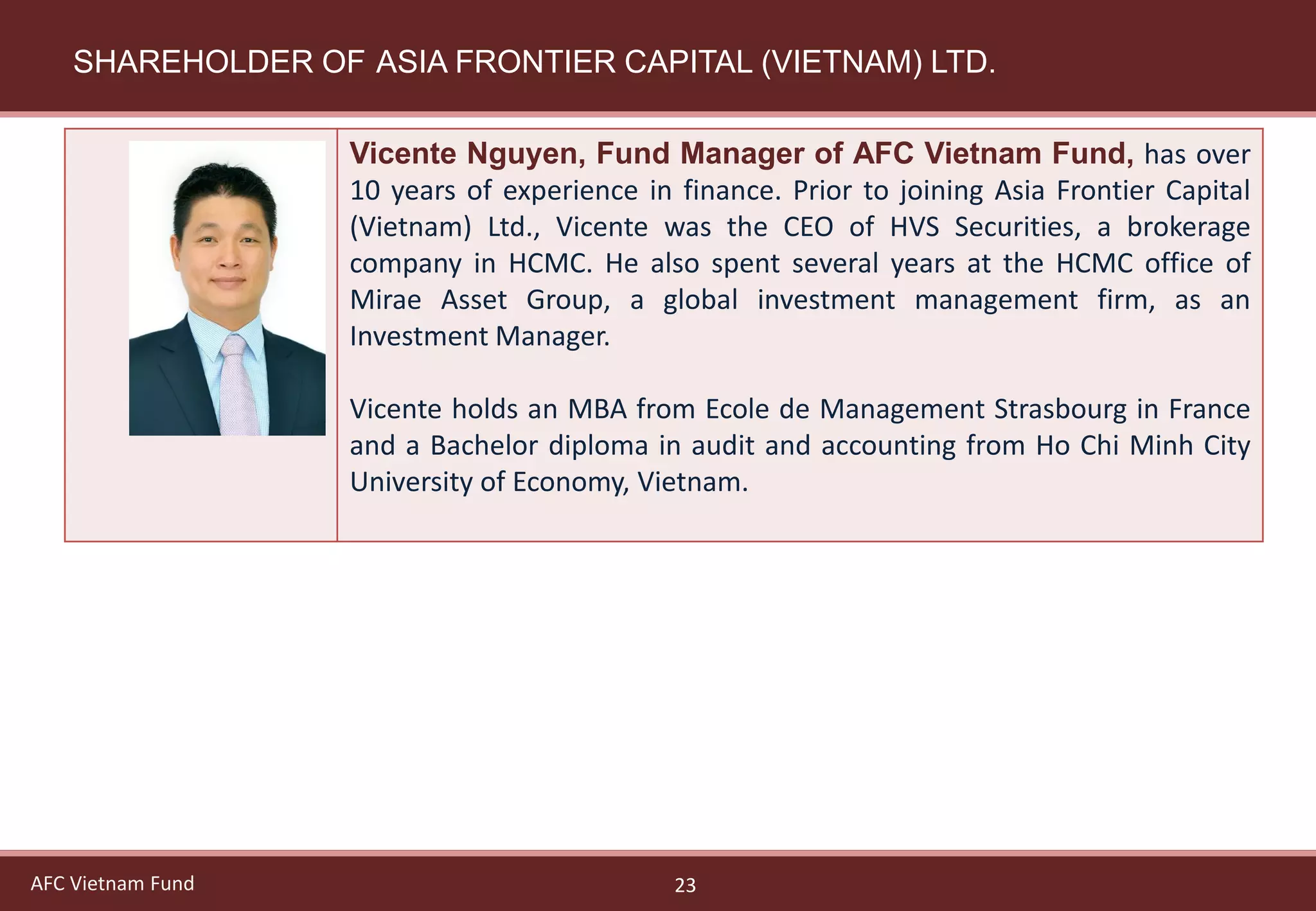 AFC Vietnam Fund: presentation 07.08.2020