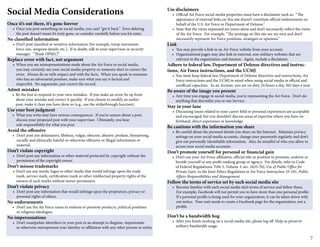 Air Force Social Media Handbook | PDF