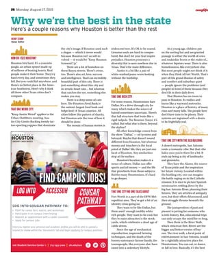 Welcome to Houston | PDF | College Education | Education