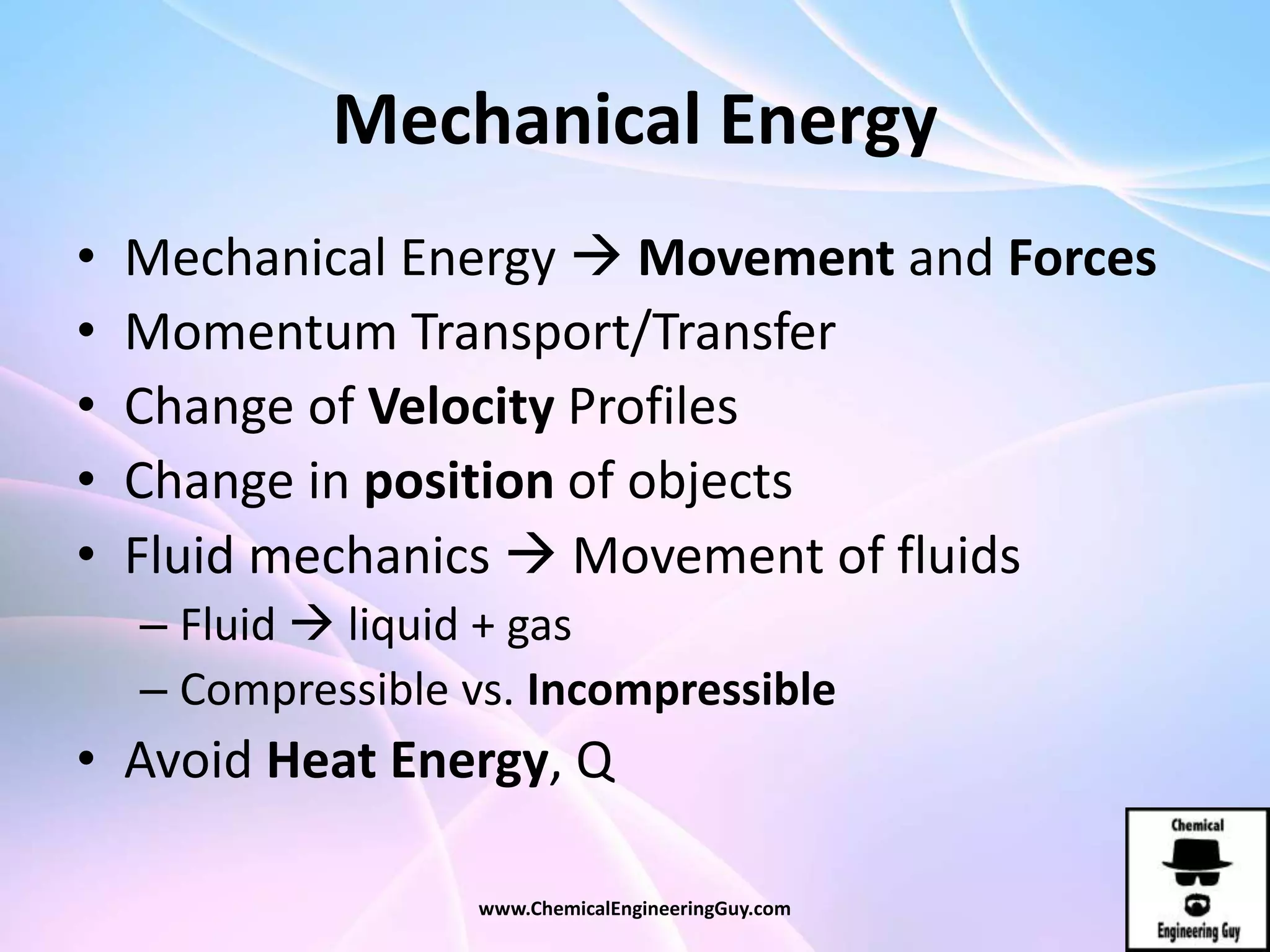 AFD1 The Mechanic Energy Equation | PPT