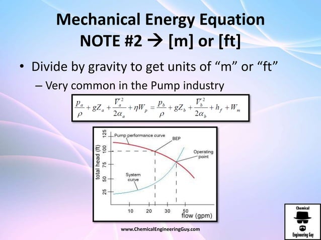 AFD1 The Mechanic Energy Equation | PPT