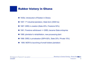 Smallholder Rubber Plantation Ghana | PDF