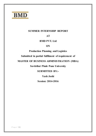 BMD - Project report Yash Joshi | DOCX