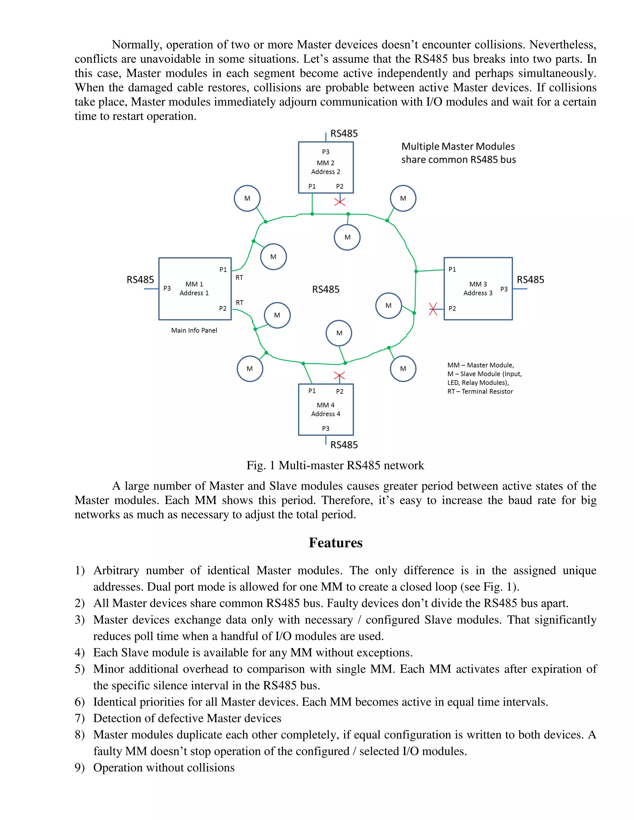 MultiMaster_RS485_Features | PDF