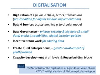 Digitalization to transform African Agriculture | PPT