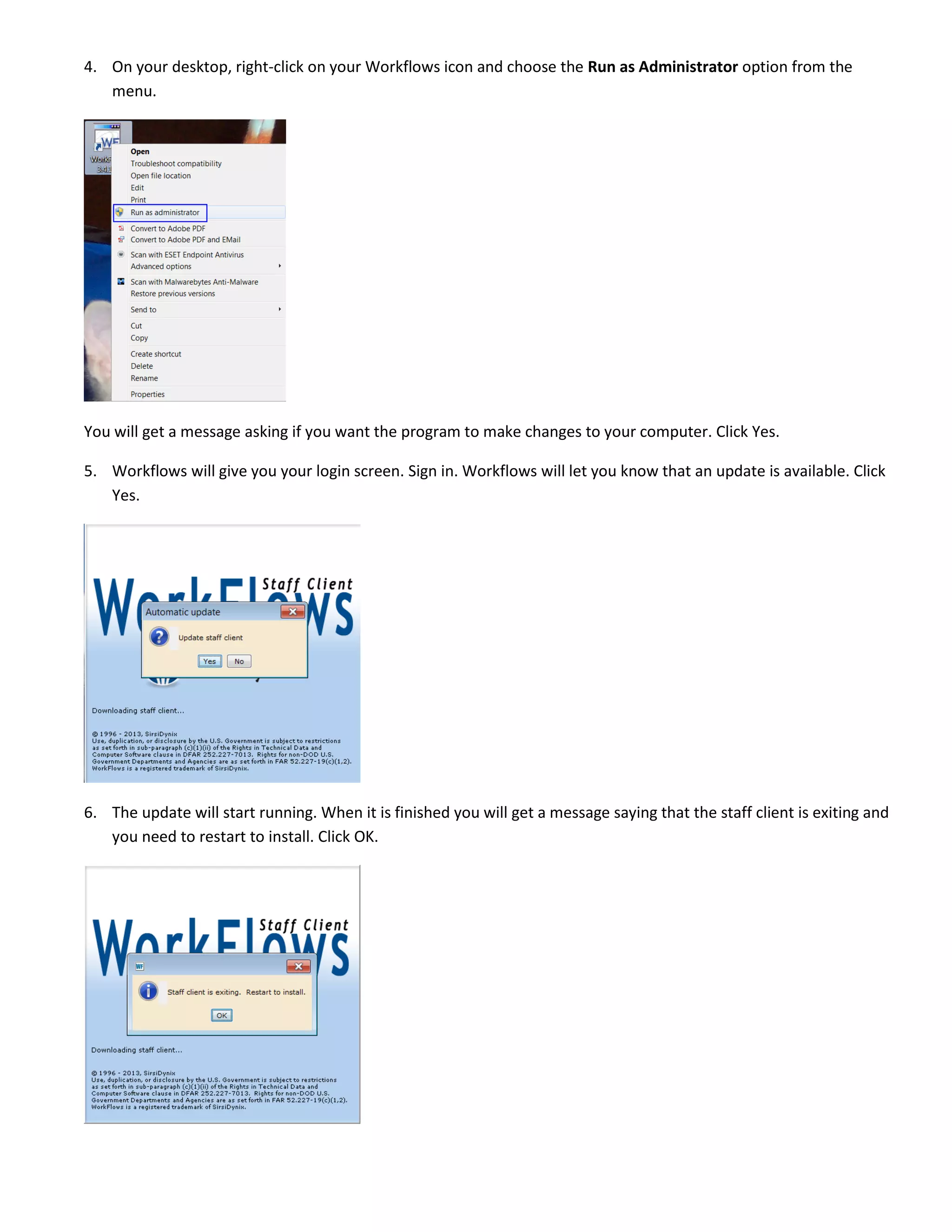 WF Upgrade Instructions | PDF | Operating Systems | Computer Software and Applications