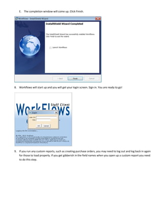 WF Upgrade Instructions | PDF | Operating Systems | Computer Software and Applications
